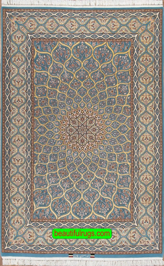 Luxury Area Rug | Wool And Silk Persian Rug - Beautiful Rugs
