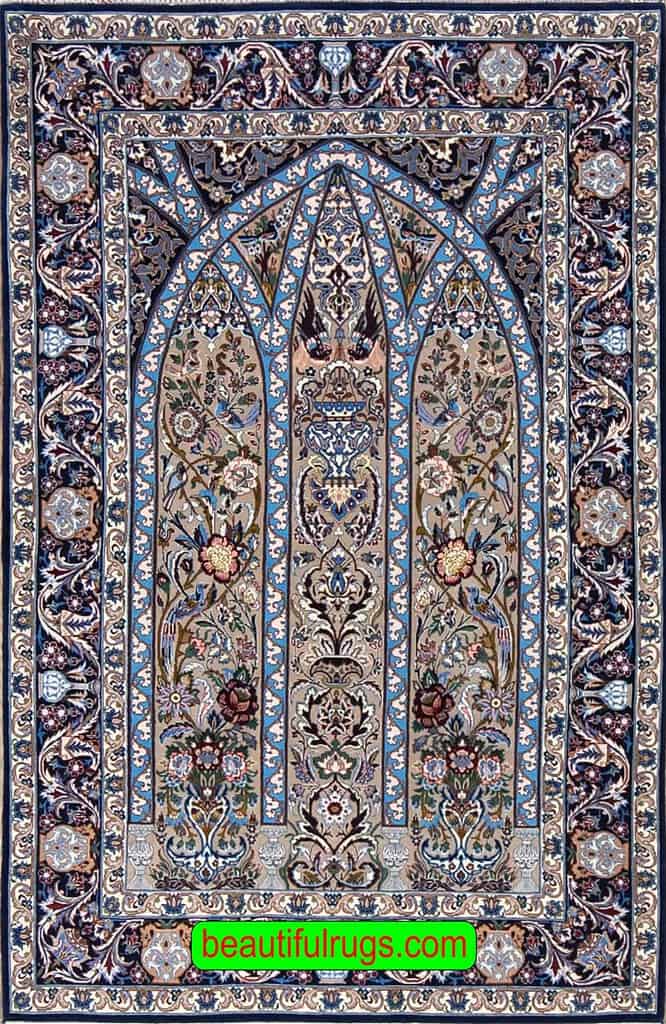 Pray Rug | Arch Design Rug | Persian Isfahan Rug | Beautiful Rugs