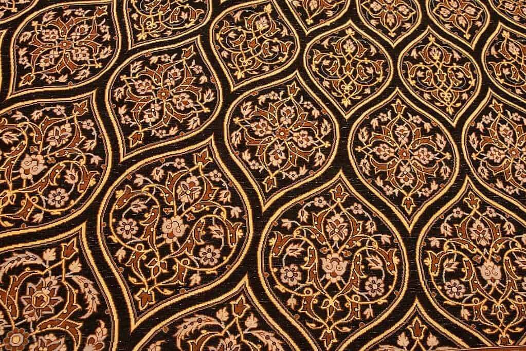 Medallion Rug | Black and Gold Rug | Dome Design Persian Rugs