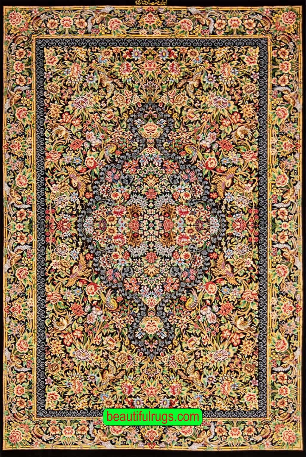 Black Silk Rug | Persian Rugs | Beautiful Rugs | Online Rug Store