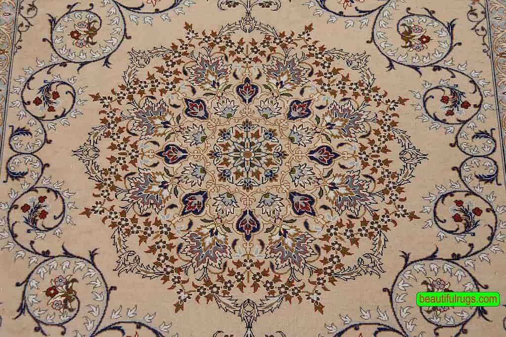 Area Rugs for Living Room | Beige Area Rug | Persian Isfahan Rug