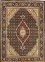 5x6 Persian Tabriz Area Rug | Black And Burgundy Area Rug